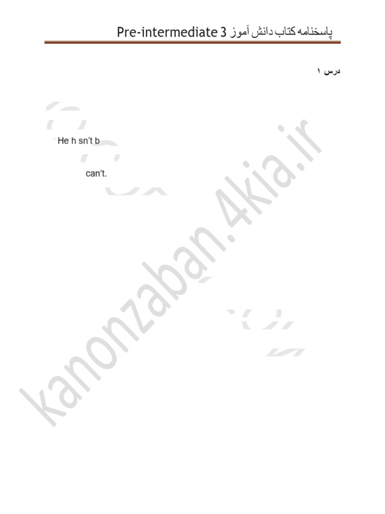 Pre-Intermediate 3 Student Book qcv1 | PDF