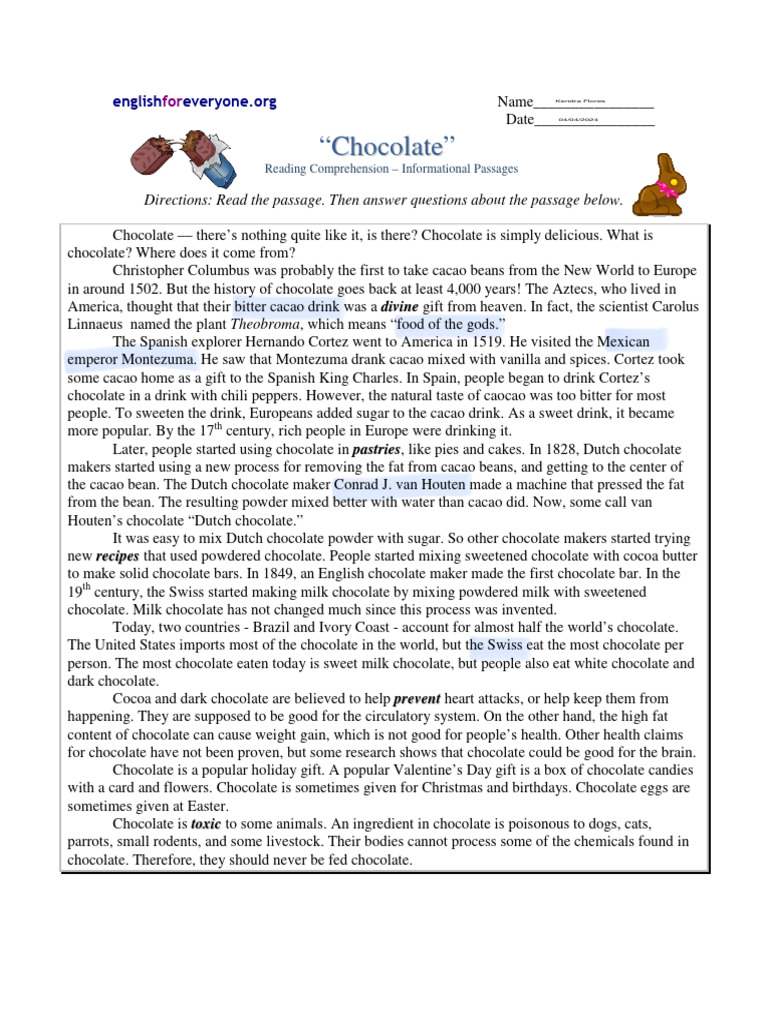 Chocolate | PDF