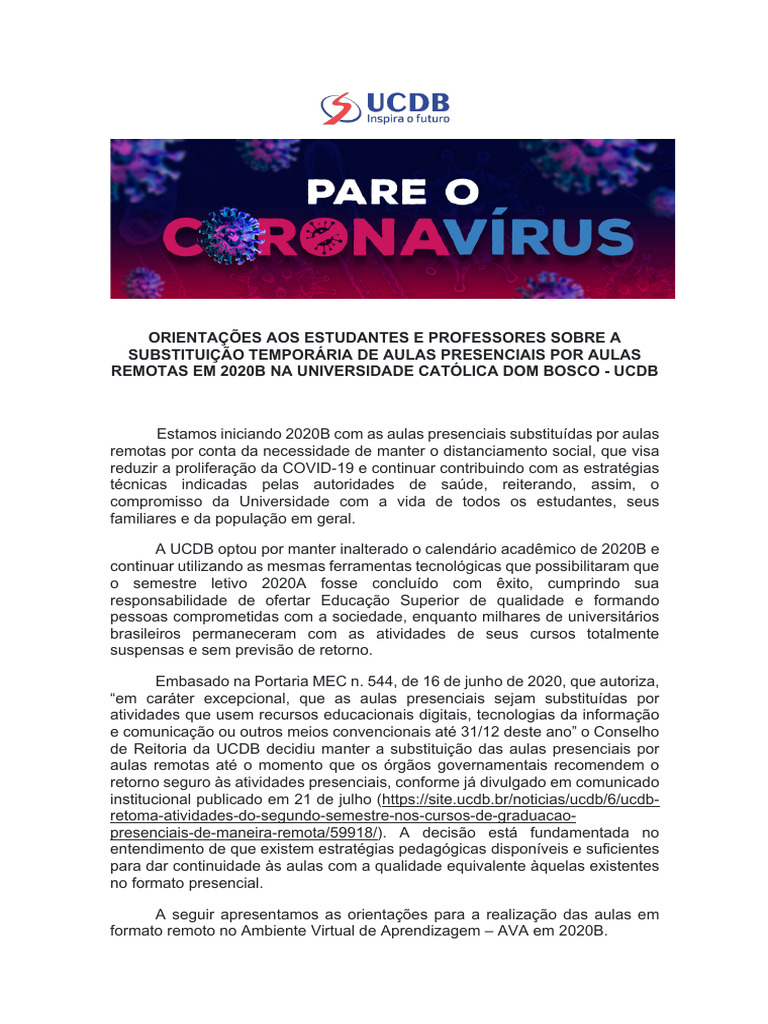 Nota Tecnica 11 Orientacoes 2020b | PDF