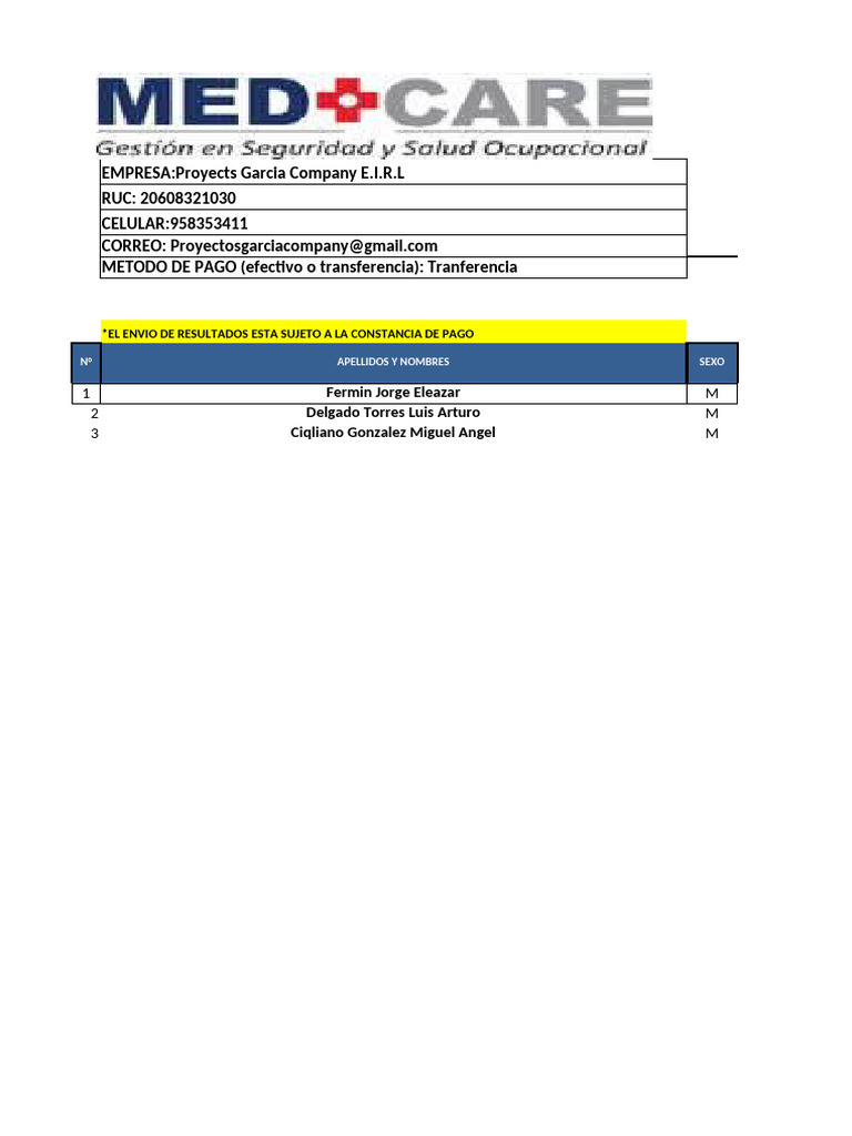 Formato Programacion Emos Actualizado | PDF