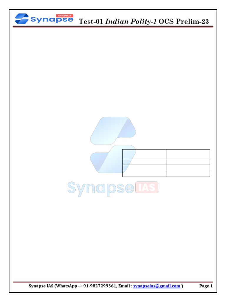 T - 1 Indian Polty - 1 | PDF