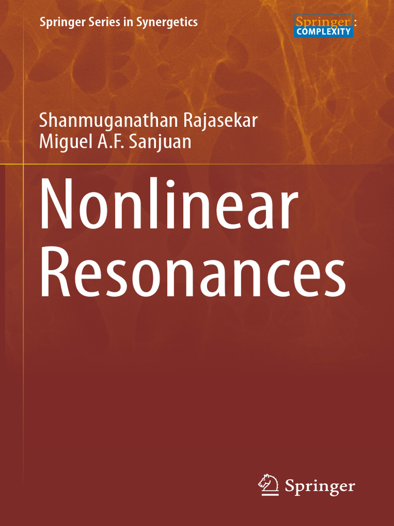 Nonlinear Resonances by Rajasekar, Shanmuganathan Sanjuán, Miguel Angel ...