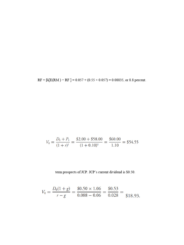 Valuation Examples | PDF