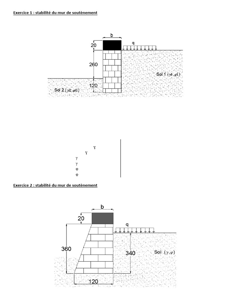Serie Mur de Soutenement | PDF