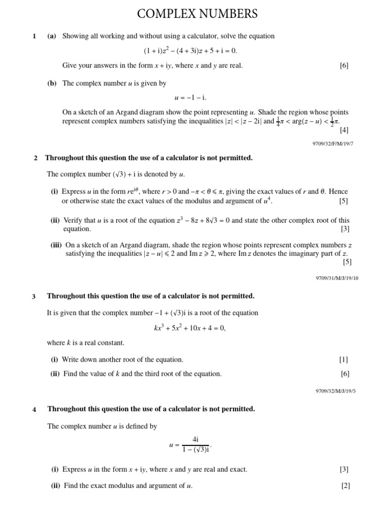 CHAP-11-COMPLEX-NUMBERS | PDF