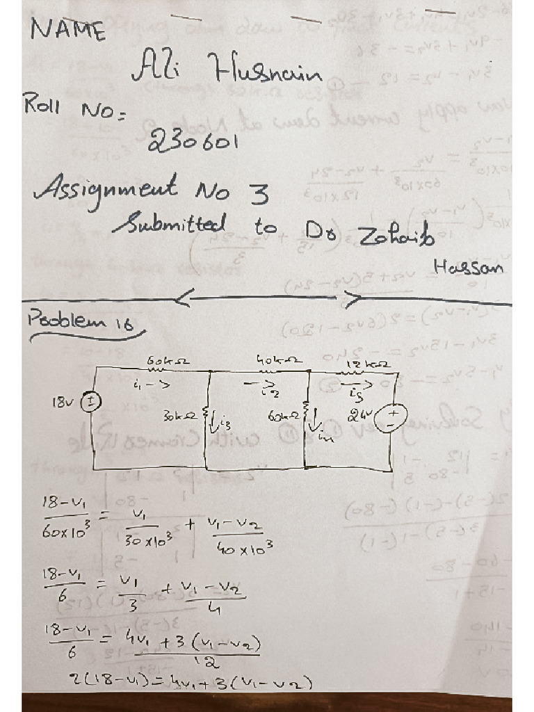 Assignment No 3 Eca Ali Husnain 230601 | PDF