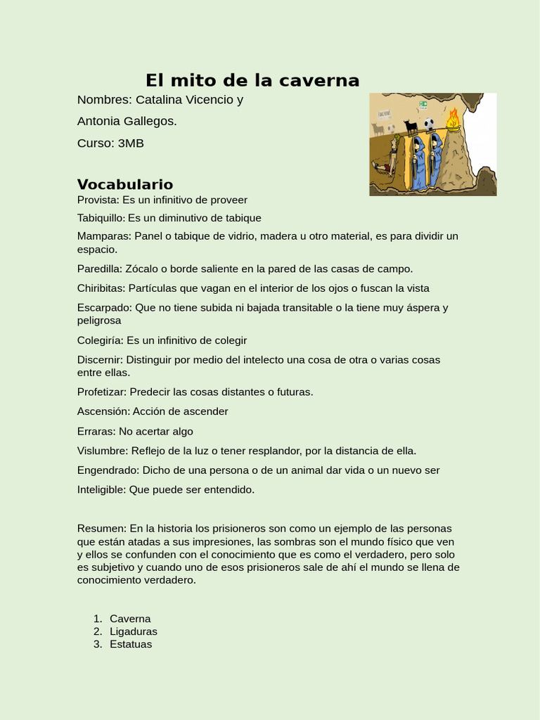 El mito de la caverna | PDF