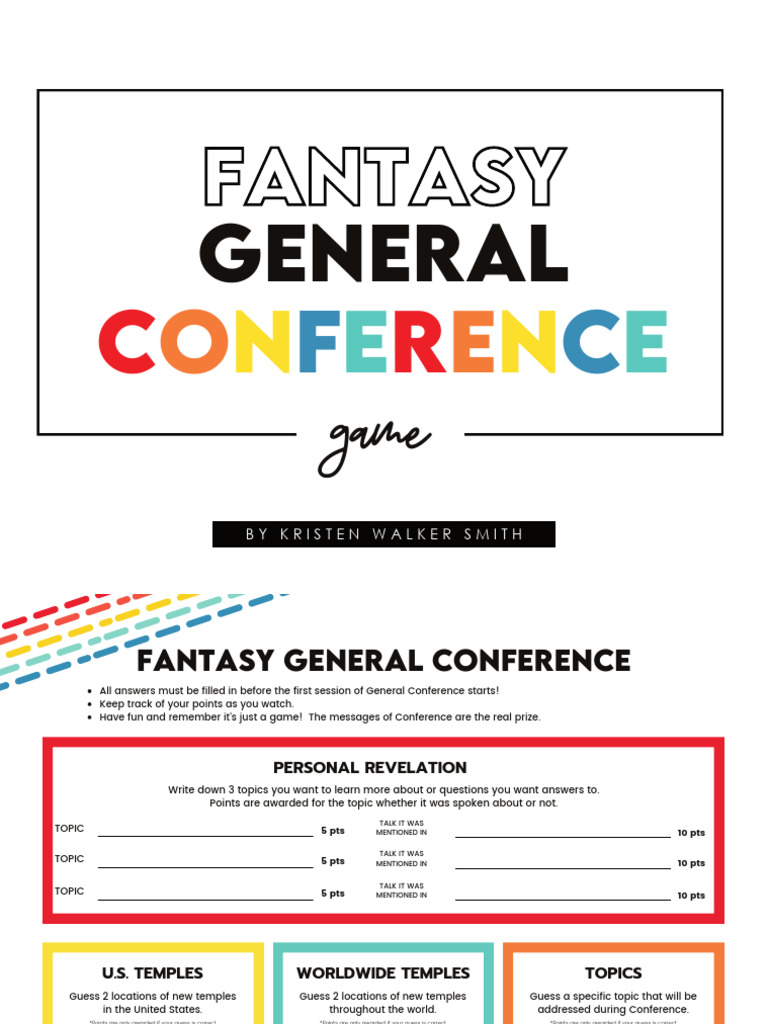 Fantasy General Conference Game | PDF