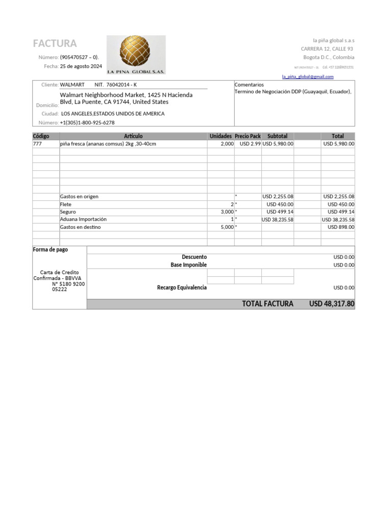 Documentos Exportación 1 1 | PDF