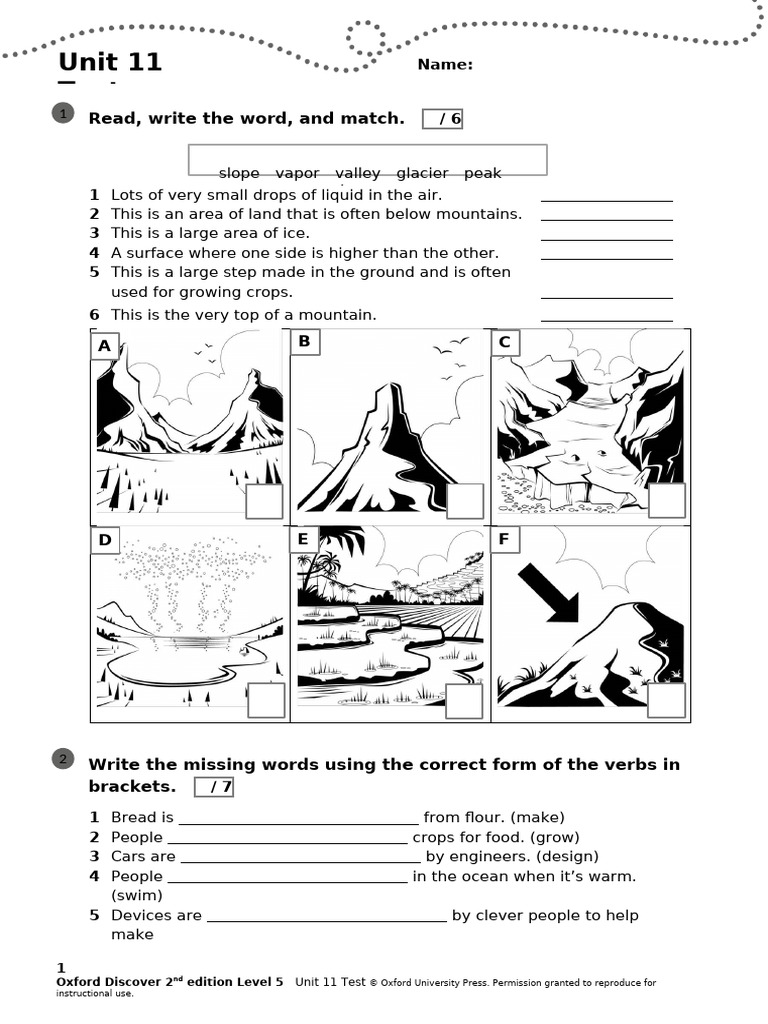 OD2e L5 Tests Unit 11 | PDF