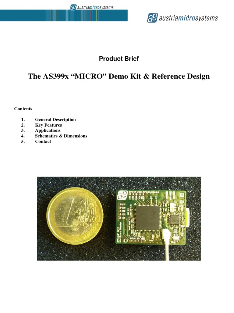 MICRO Product Brief v1 3 | PDF | Radio Frequency Identification ...
