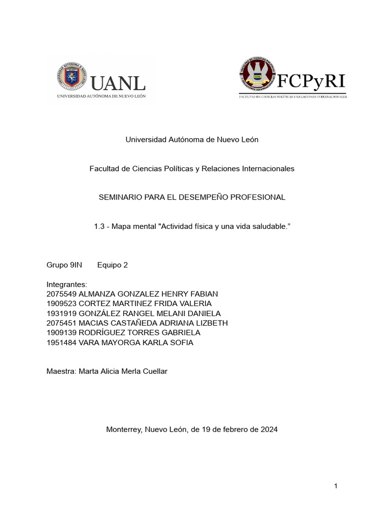 EV1.3 EQ2 Mapa mental Seminario | PDF