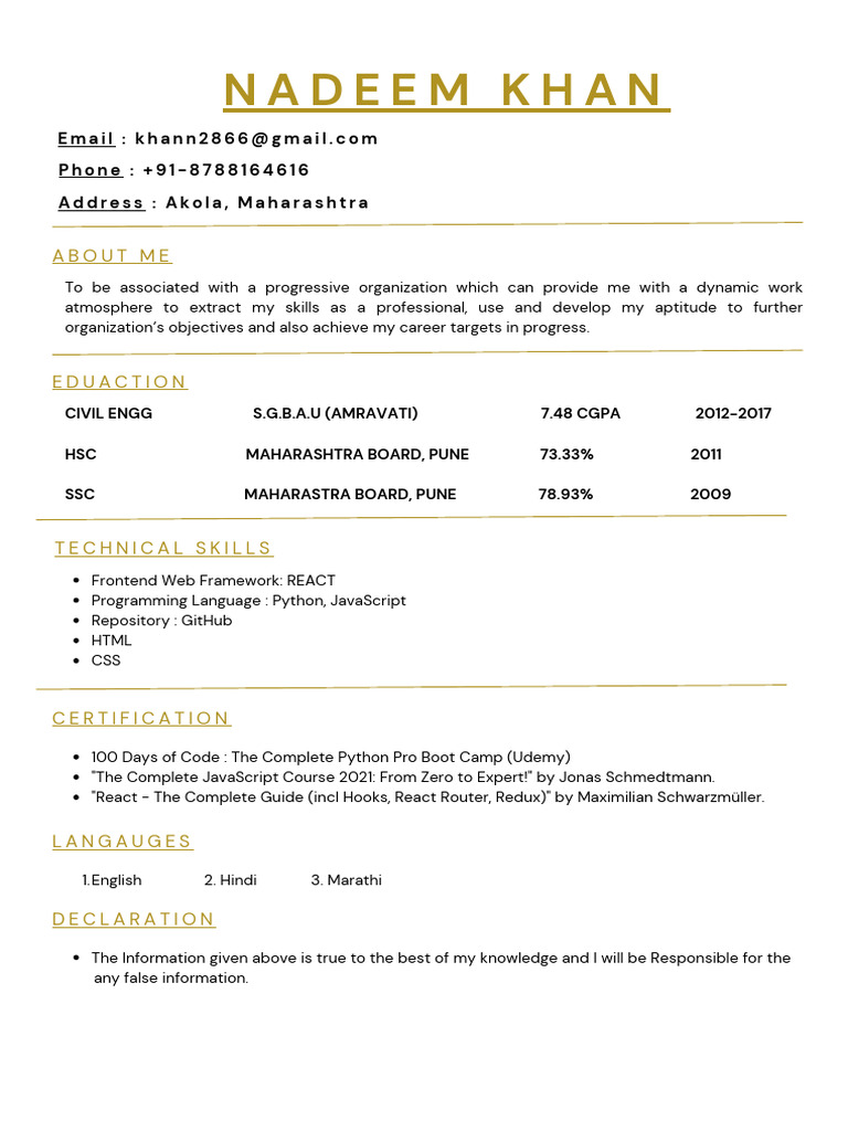 NADEEM_KHAN_Resume_React_Developer.pdf | PDF