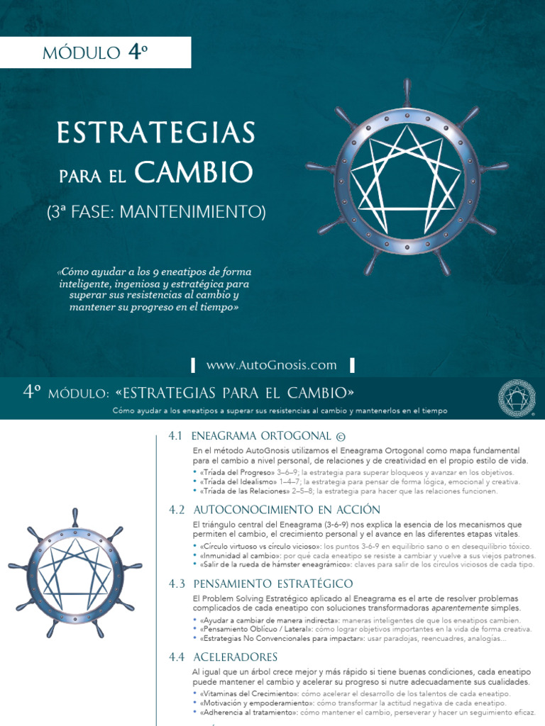 Programa Master en Eneagrama Profesional S4 | PDF