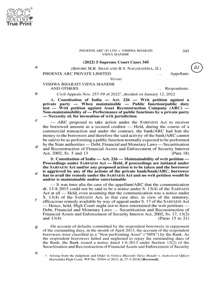 TP 2022 5 SCC 345 361 Atharva110 Gmailcom 20240719 175951 1 17 | PDF