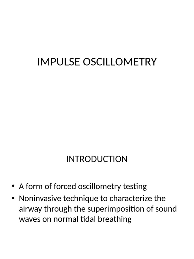 Impulse Oscillometry Pdf