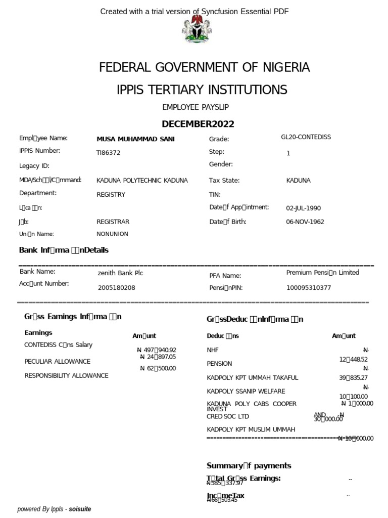Ti86372 Musa Muhammad Sani Dec 2022 | PDF