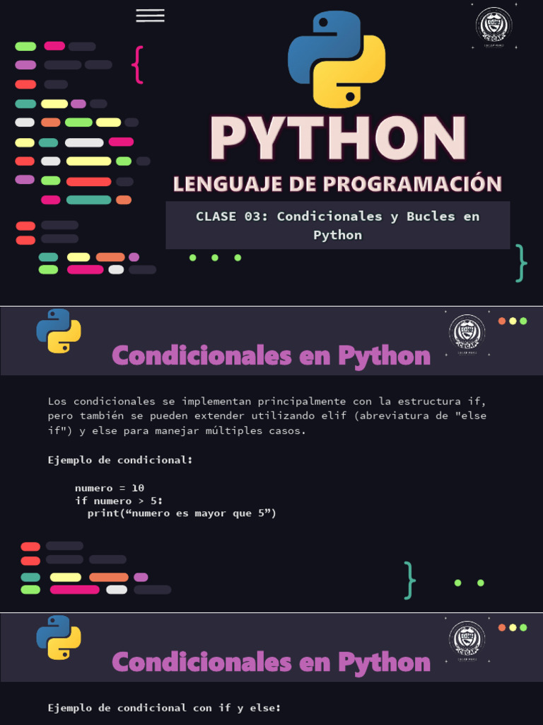 CLASE 3 - PYTHON | PDF CLASE 3 - PYTHON | PDF