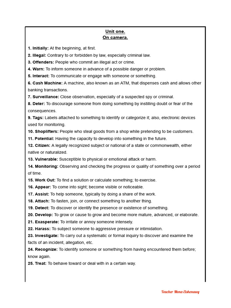 Aim High 3 Unit 1 | PDF