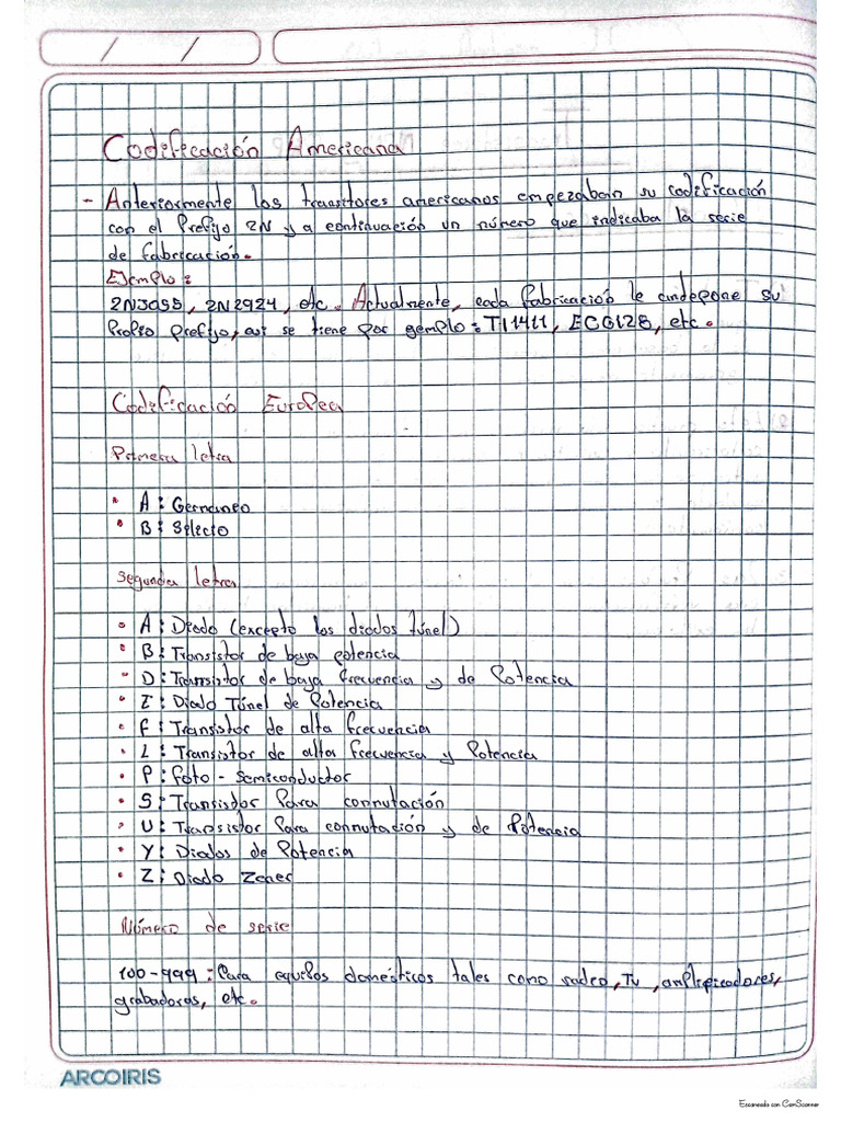 codificación de transistores | PDF