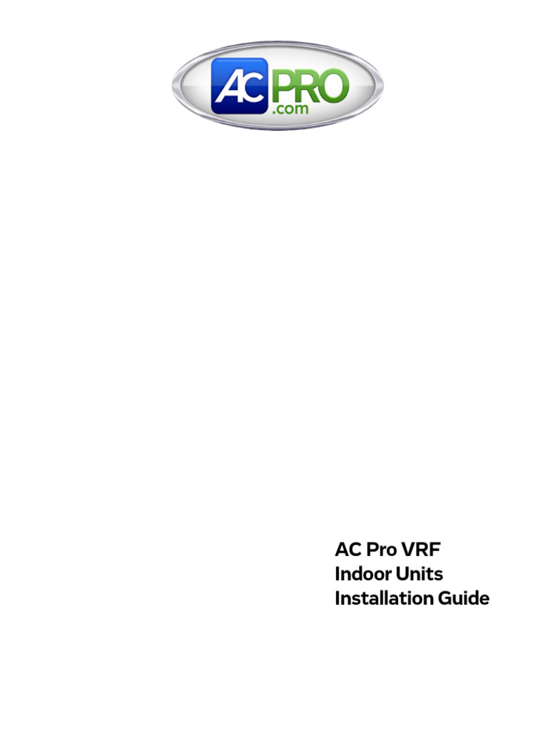 VRF Indoor Unit Installation Guide 7-10-18 | PDF