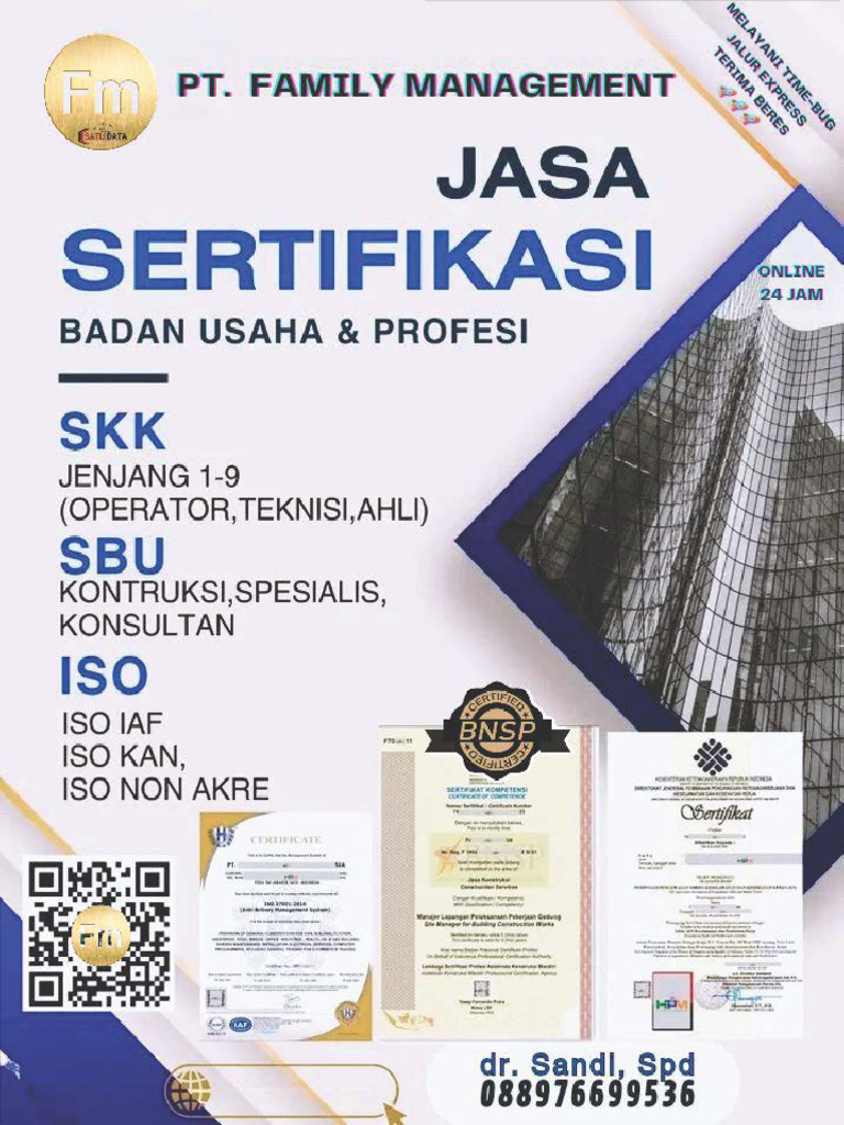 Layanan Tembak Sertifikat BNSP, SIO, POP, POW, TOT ,, SIUP, WELDER ...