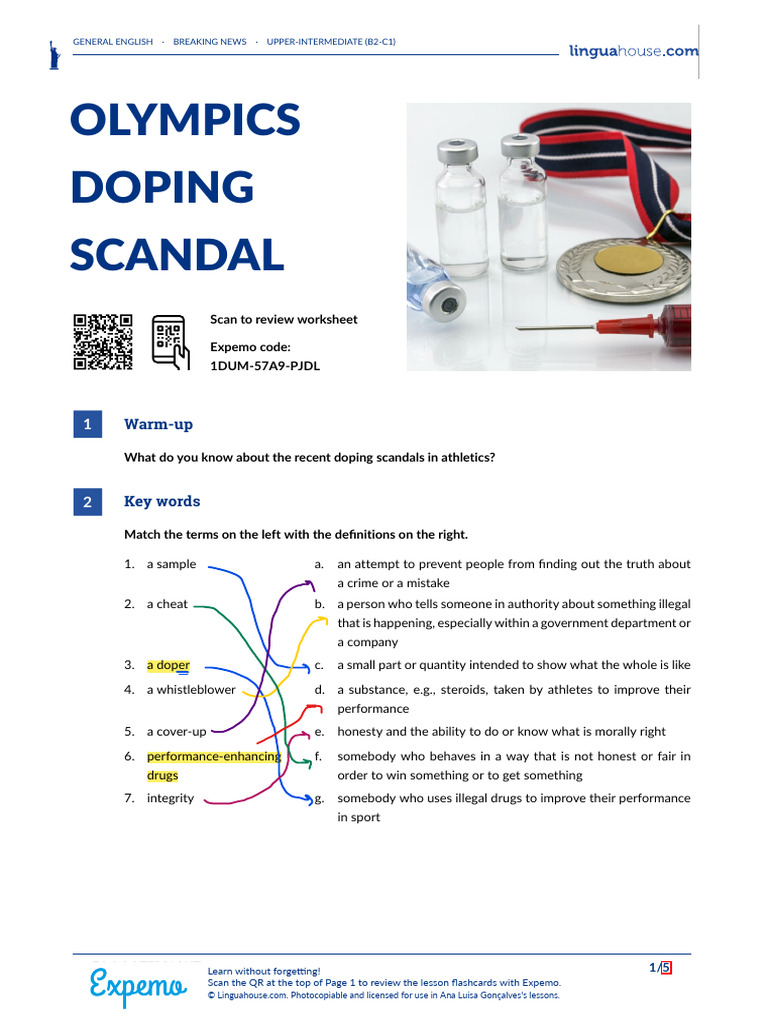 Olympics Doping Scandal American English Teacher | PDF