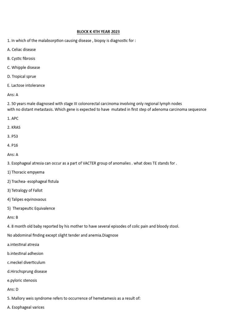 Block K 2023 KGMC SOLVED | PDF
