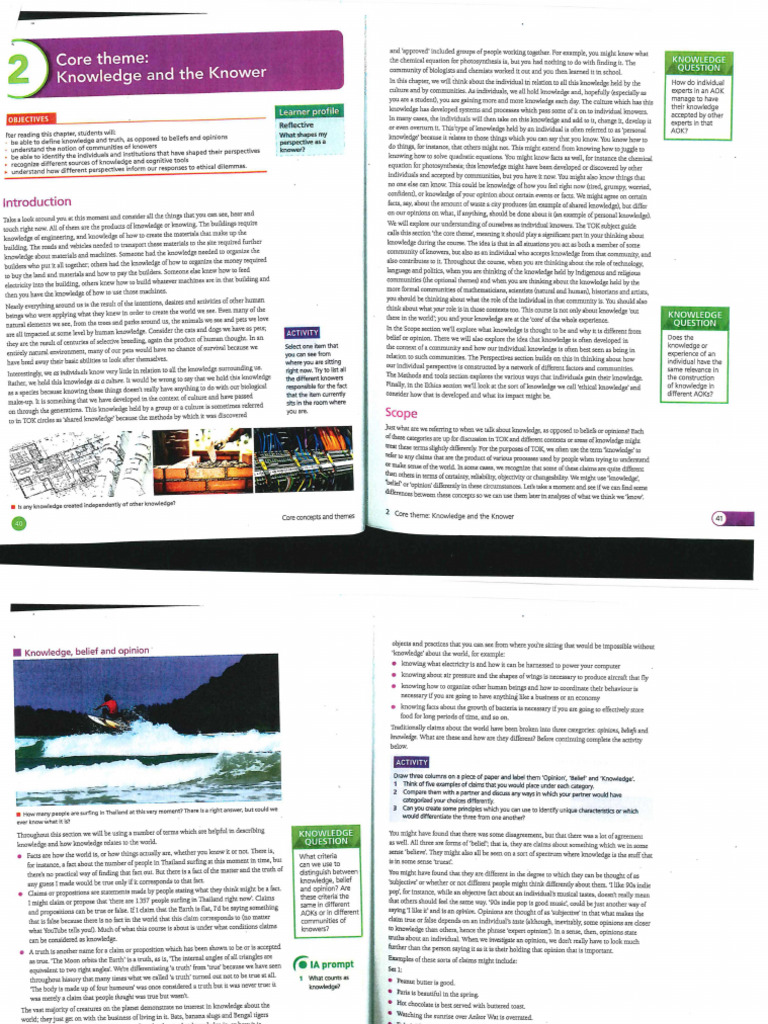 Knowledge and the Knower from Hodder Education | PDF