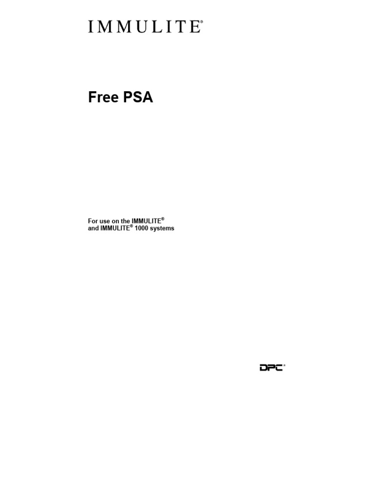 Psa Free | PDF