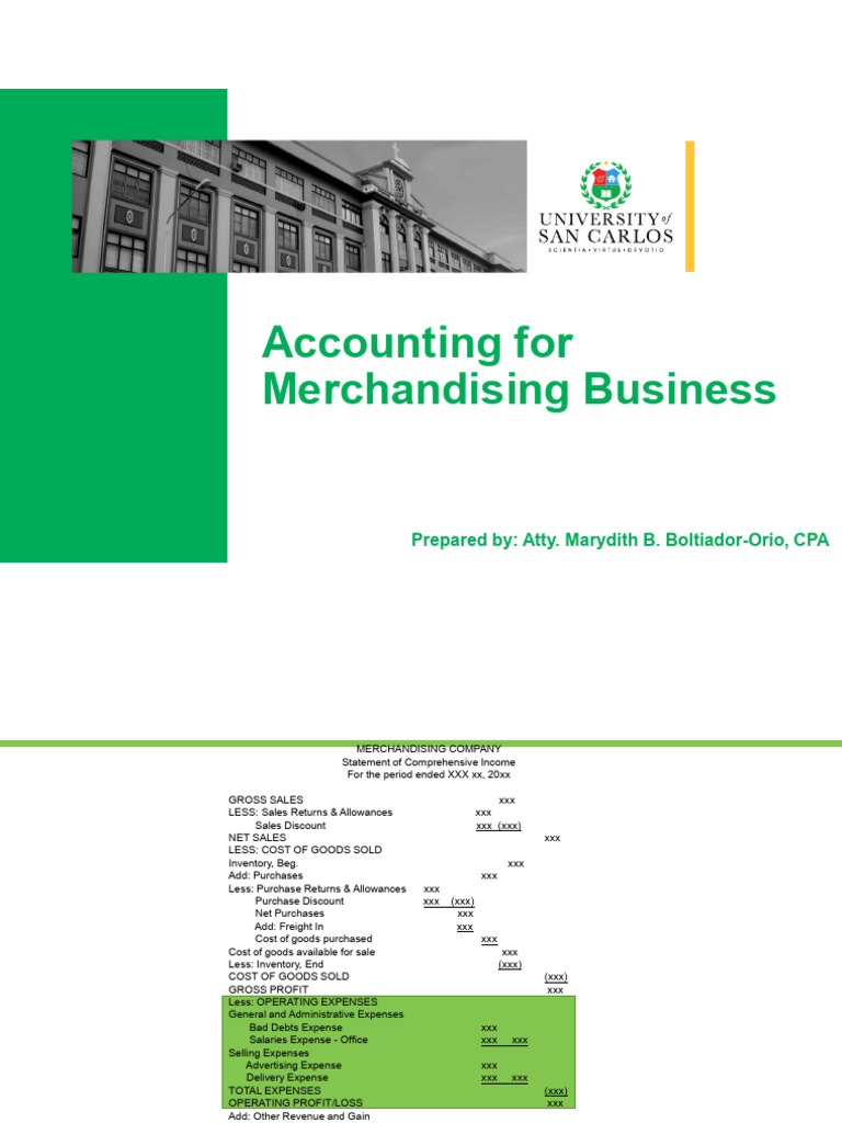 12 Accounting For Merchandising Business Part 3 | PDF