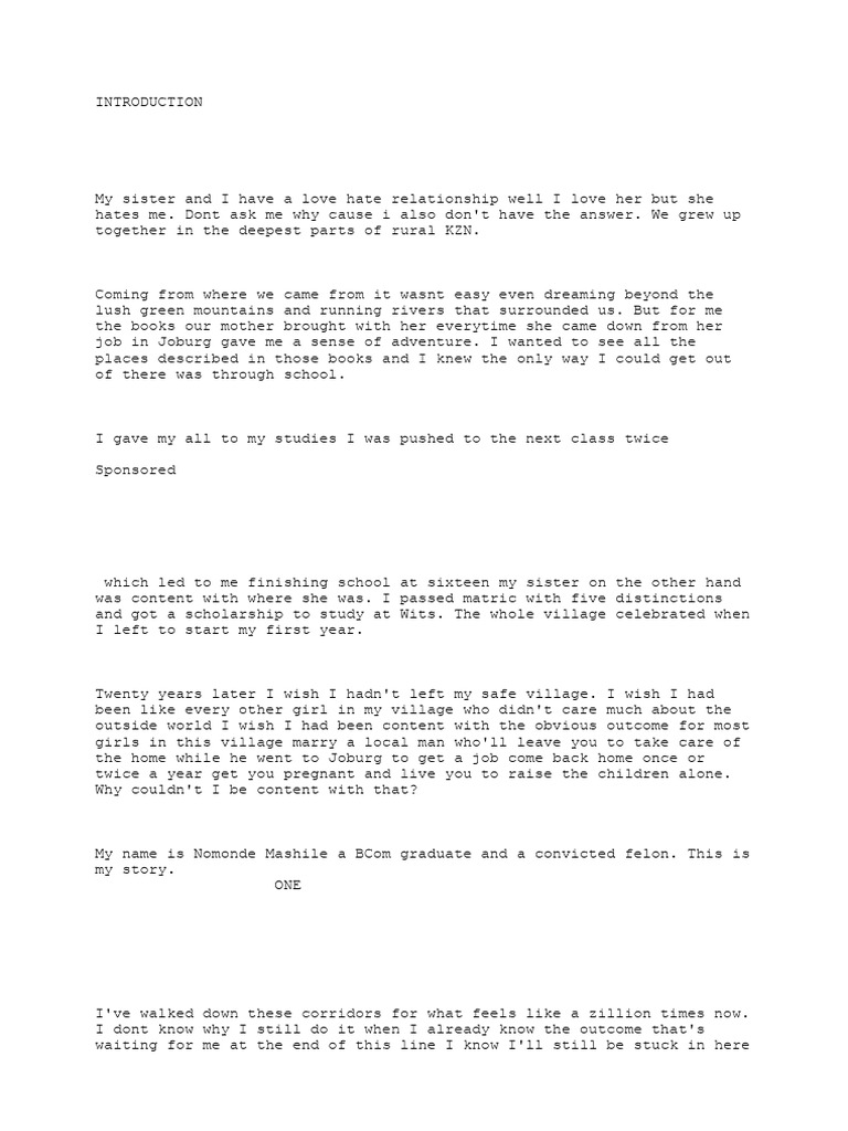 MY SISTERS KEEPER by Nolwazi Mbuli-Allreadingworld.com | PDF