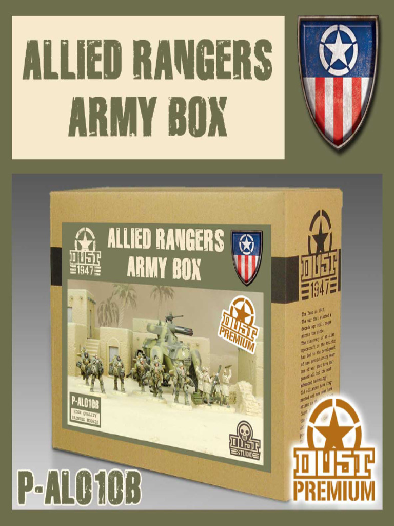 Dust1947 Allies AL010 Allied Rangers Army Box BOXART | PDF