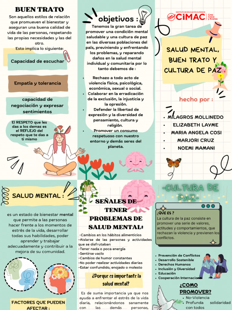 triptico salud mental | PDF