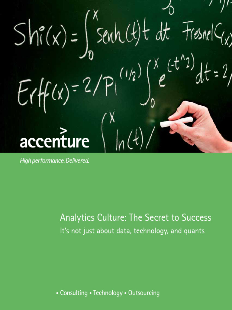Accenture Analytics Culture The Secret To Success | PDF