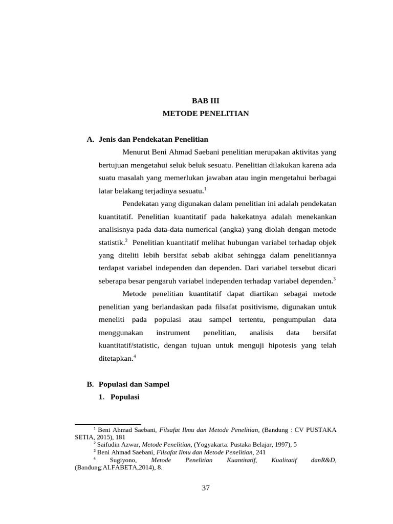 Bab III | PDF | Statistics | Statistical Analysis