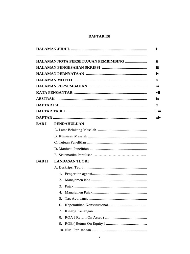 Daftar Isi | PDF