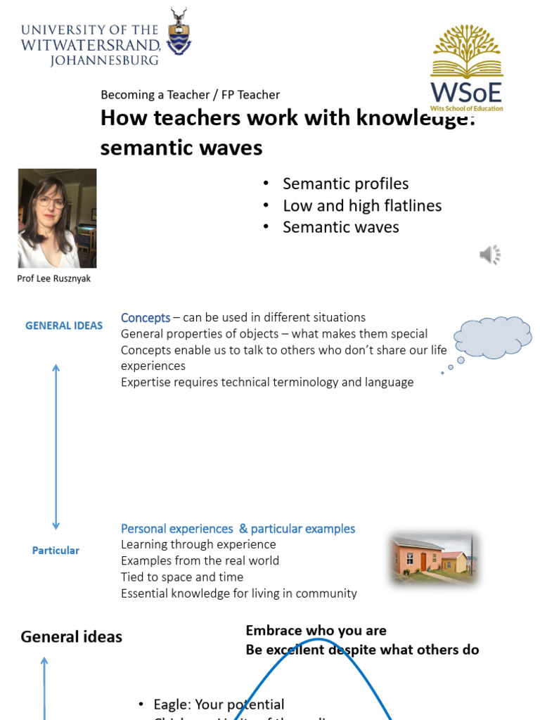 Lecture 3 Semantic Profiles and Waving | PDF | Concept | Knowledge