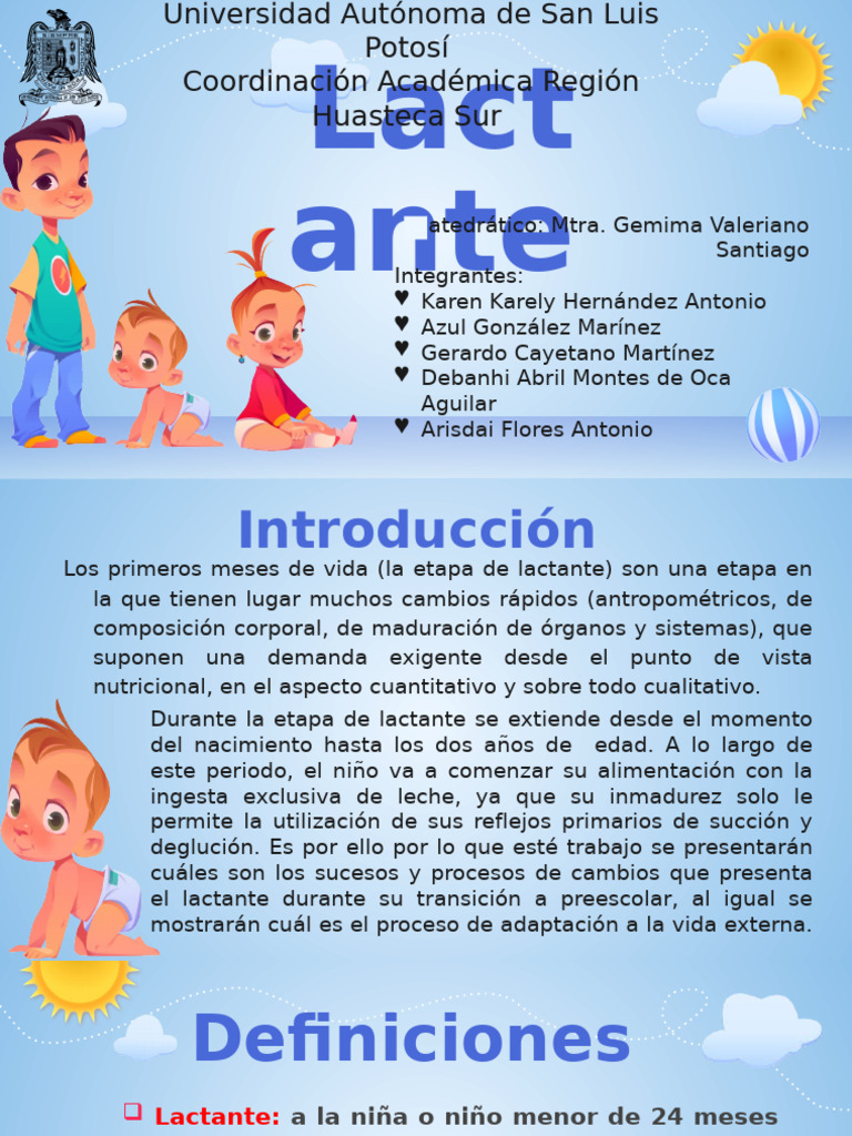 Desarrollo y Signos Vitales del Lactante | PDF | Infantes | Relaciones ...