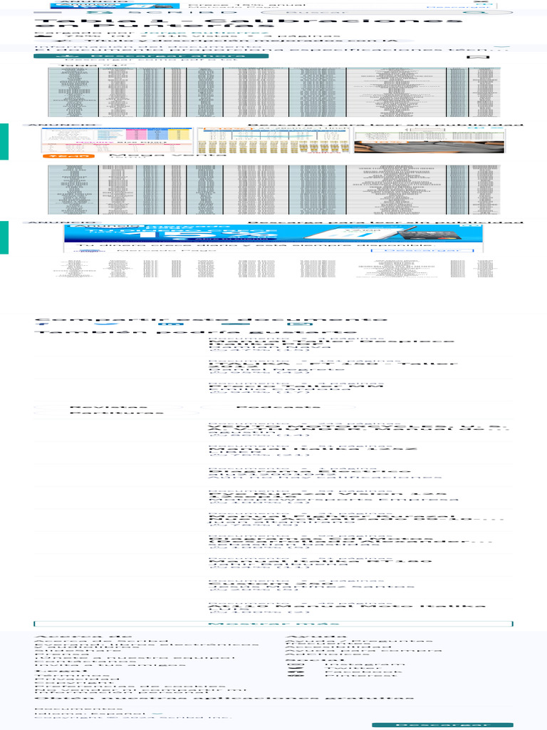 Tabla 1 - Calibraciones en Punterías PDF Percepción Visual Qualia | PDF