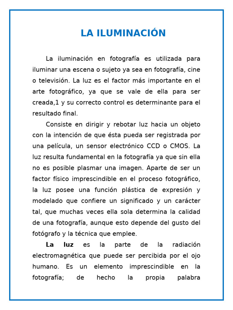 La Iluminación | PDF