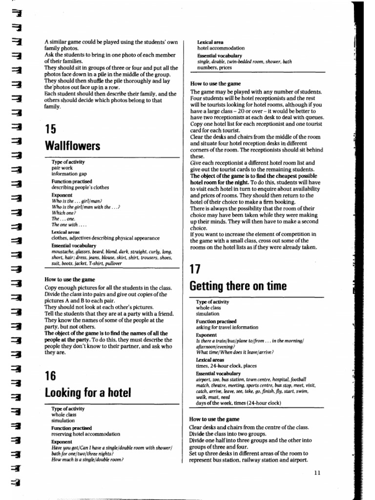 Wallflowers - Describing People (Lesson 2) | PDF