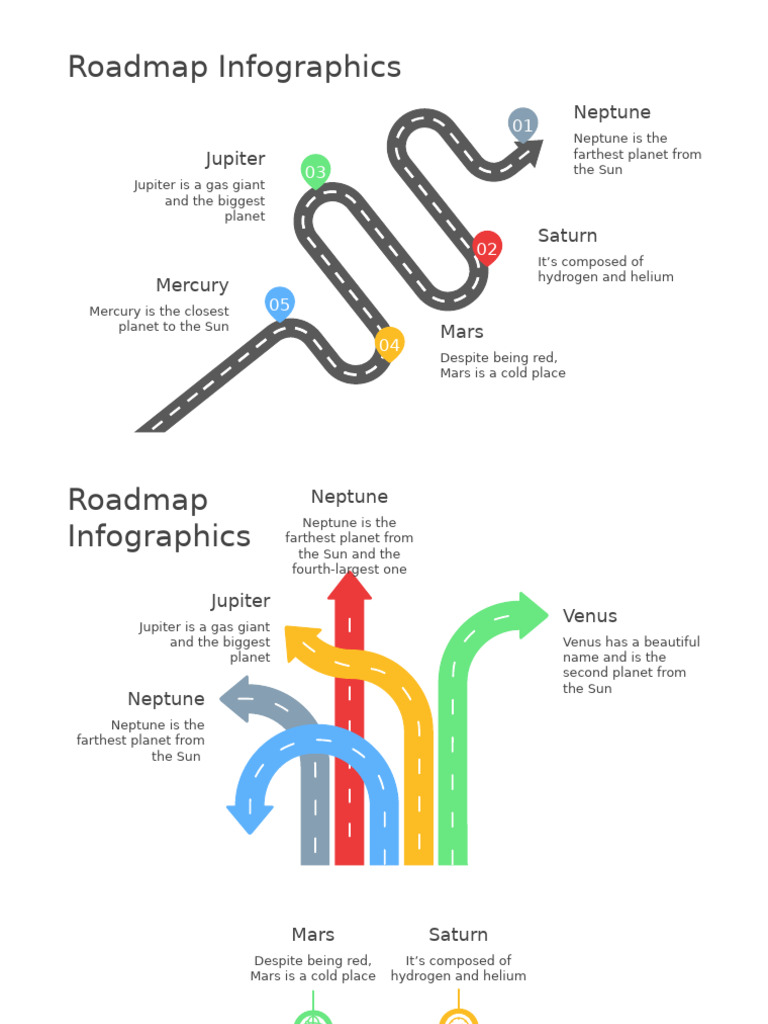 Roadmap Infographics by Slidesgo | PDF