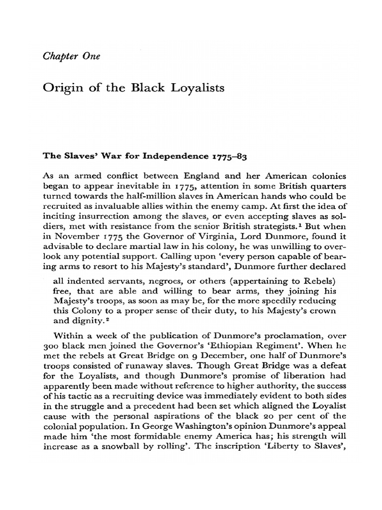 6a. Walker - The - Black - Loyalists | PDF