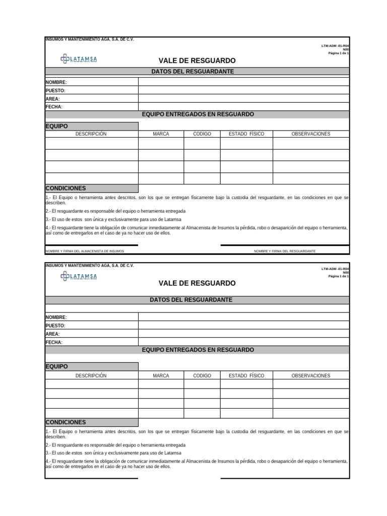 Vale de Resguardo | PDF