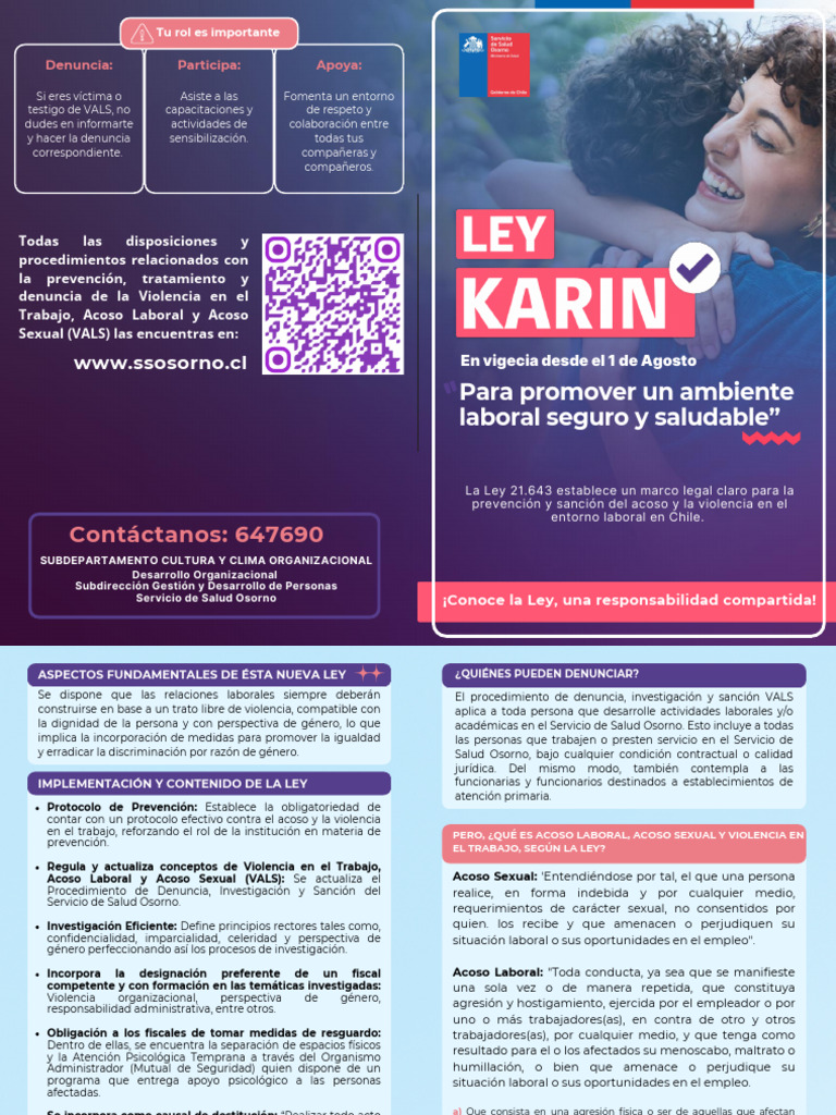 Díptico Ley Karin Impresión | PDF