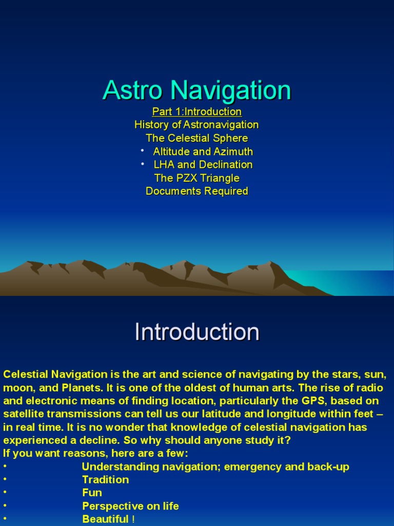 Astronav | PDF | Navigation | Longitude