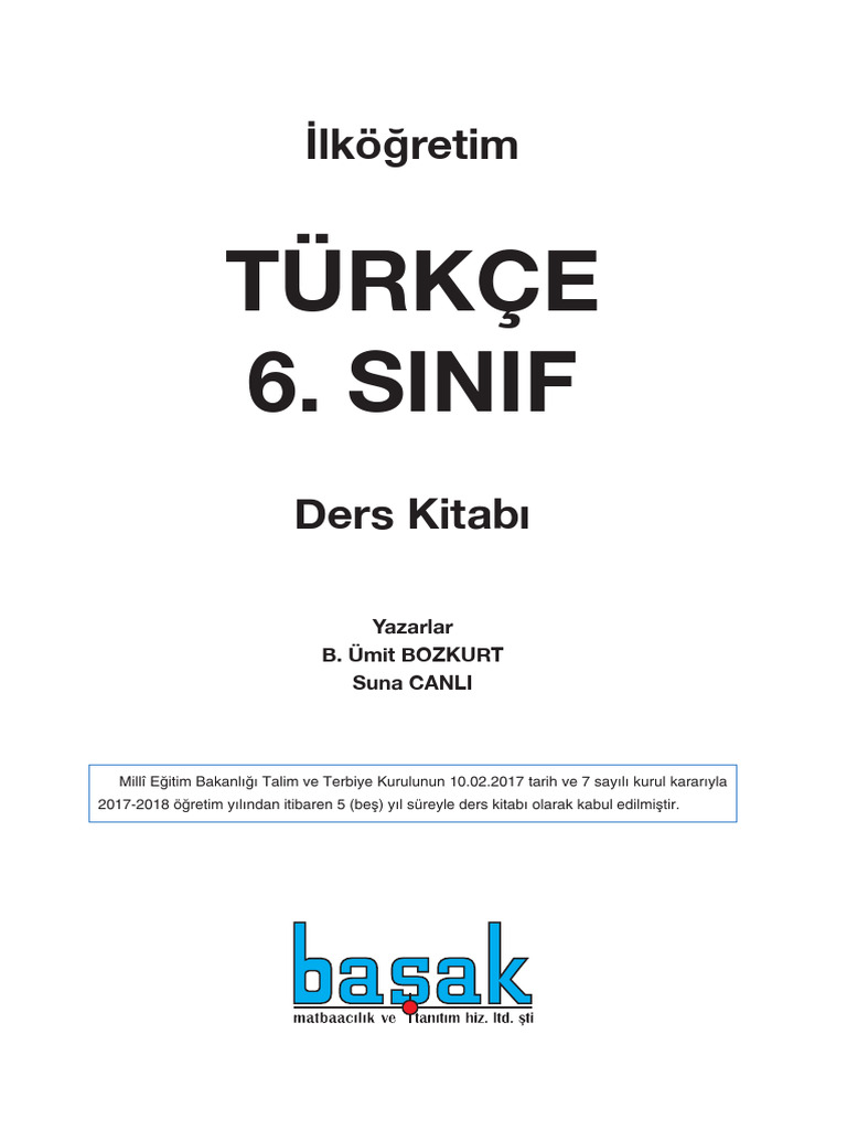 6.sinif Ders Kitabi 2 | PDF