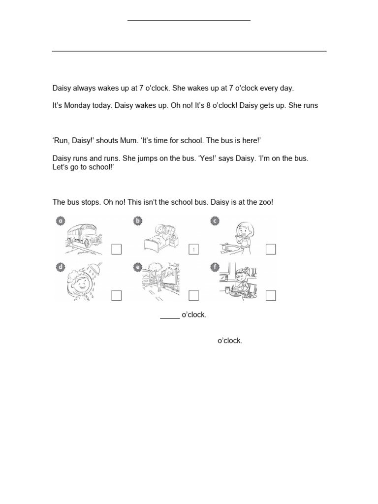 Pre Movers Worksheet | PDF