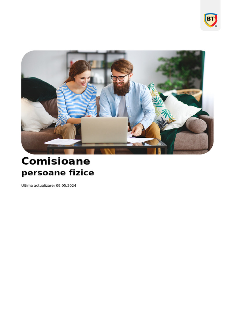 Broșură Comisioane - Persoane Fizice | PDF